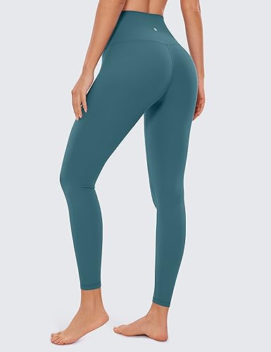 CRZ YOGA High Waisted Buttery Soft Lounge Legging 25 inches Petrol Blue Medium