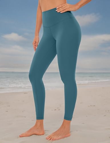 CRZ YOGA High Waisted Buttery Soft Lounge Legging 25 inches Petrol Blue Medium
