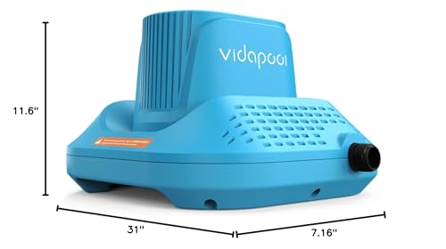 Vidapool Pool Cover Pump Automatic On Off,1/2 HP Submersible Water Pump, 2169GPH Sump Pump Inground/Above Ground with 25 Feet Power Cord for Swimming Pool Draining, Hot Tub, Basement, Window Well