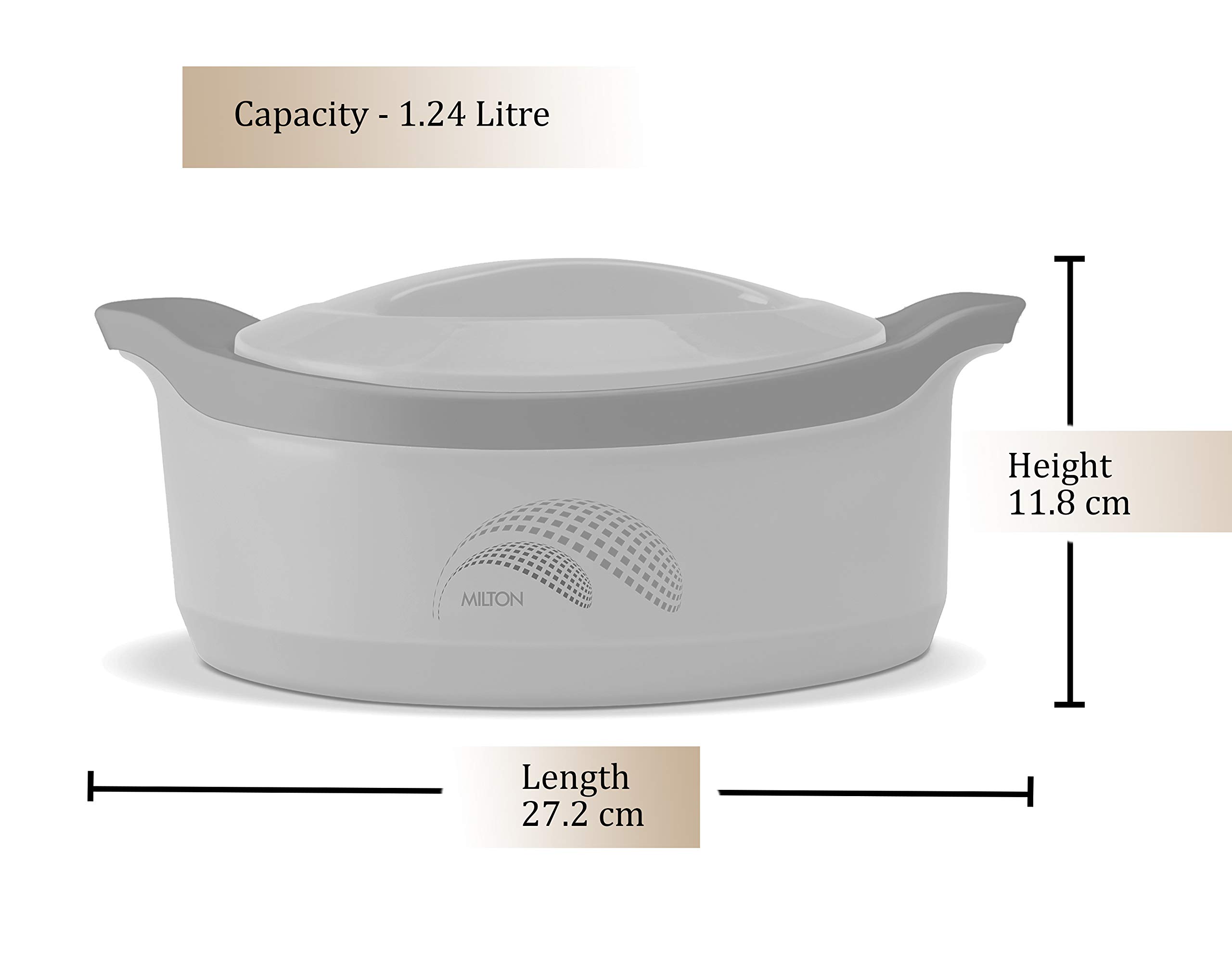 Milton New Marvel 1500 Inner Steel Casserole, 1240 ml, Brown