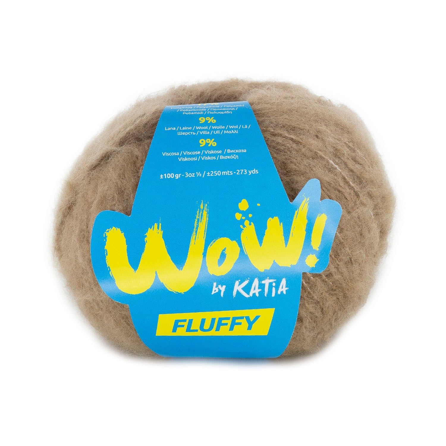 Katia WOW FLUFFY 100g 250m balls (Camel (84))