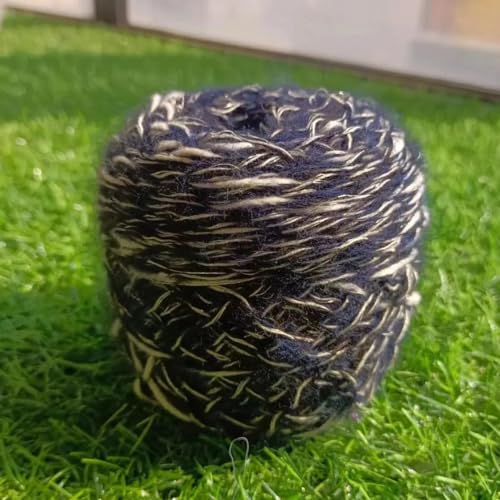 50G/Balls Mohair Cotton Blended Yarn Bright Silk Roving Thread Luxurious Colored DIY Woven Material Comfortable (Color : Color 3)