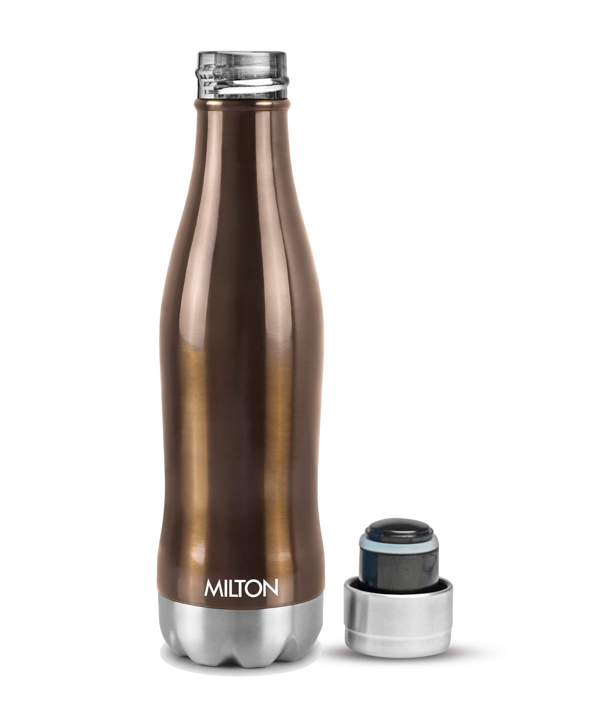Milton Duke 1000 Thermosteel Hot and Cold Water Bottle, 920 ml, Coffee Brown
