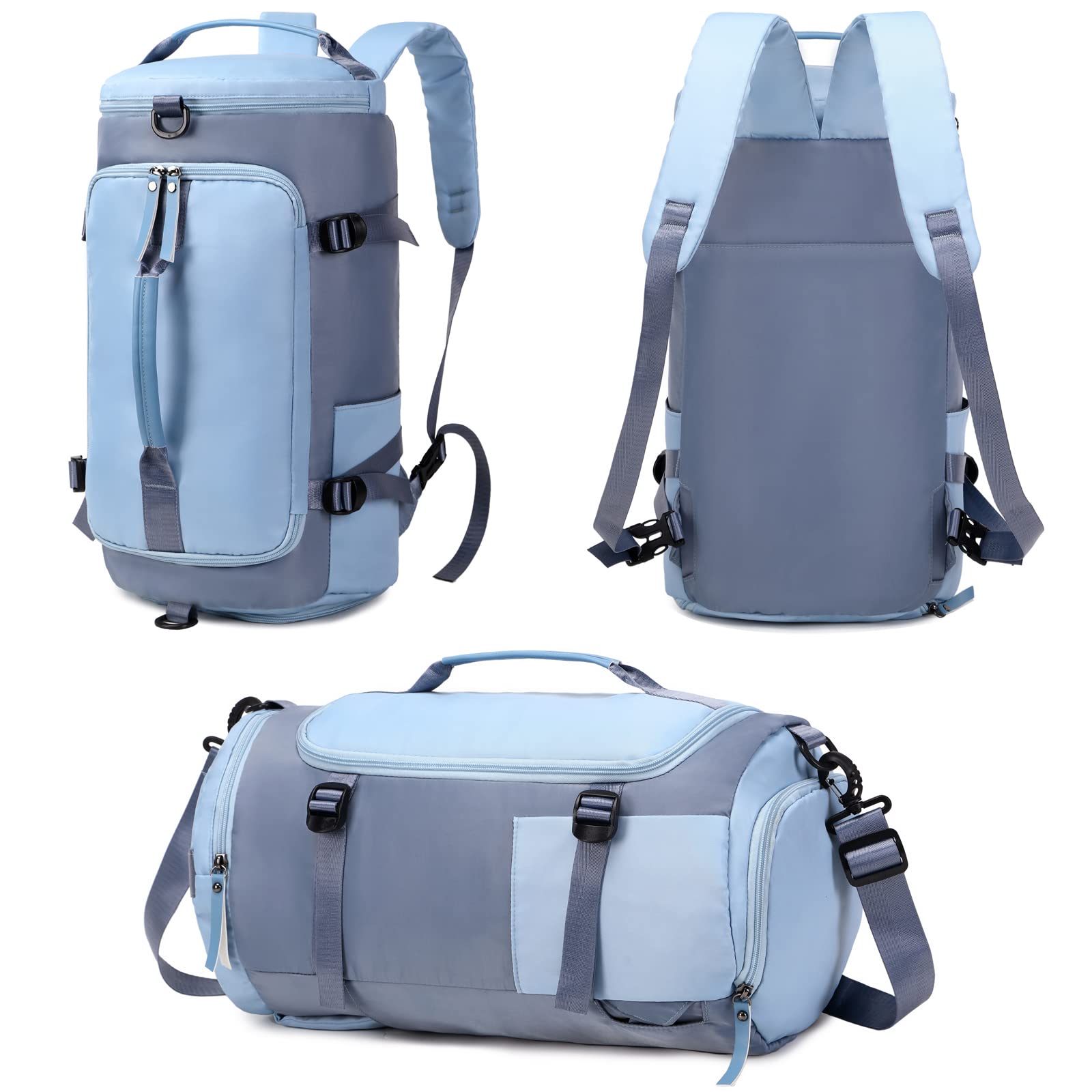 ACESAK Gym Bag for Women - Small Sports Duffle Bag with Shoes Compartment & Wet Pocket - 28L Gym Accessories Backpack Workout Bag Waterproof Carry On Rucksack Daypack