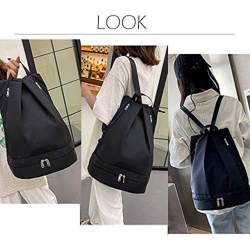 maytopia Gym Backpack for Women with Shoes Compartment & Wet Pocket,Small Workout Water Resistant bag