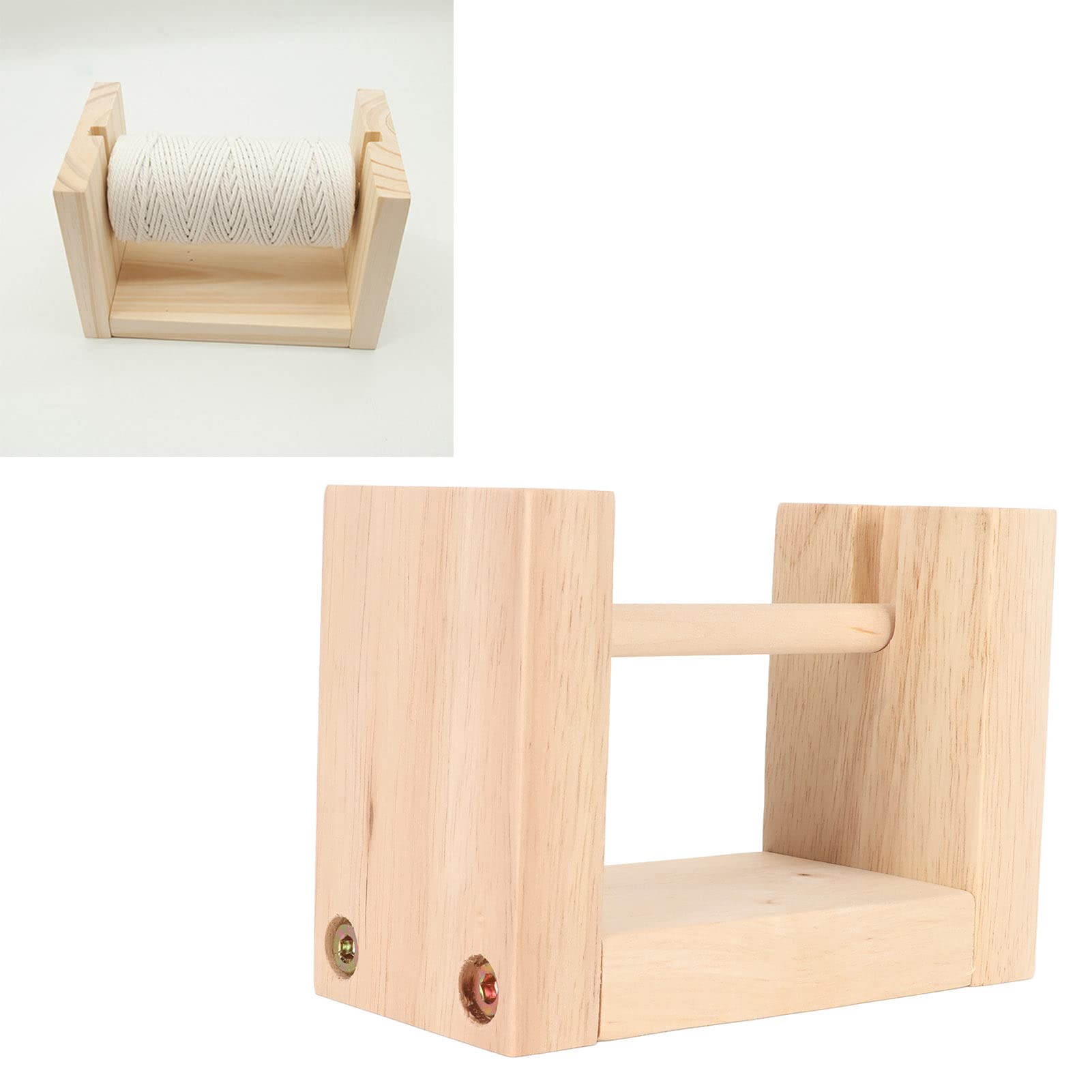 Shipenophy Crochet Yarn Holder, Solidwood Yarn Ball Holder Sturdy Durable Rotatable 5.1in Long Smoothing for Knitting