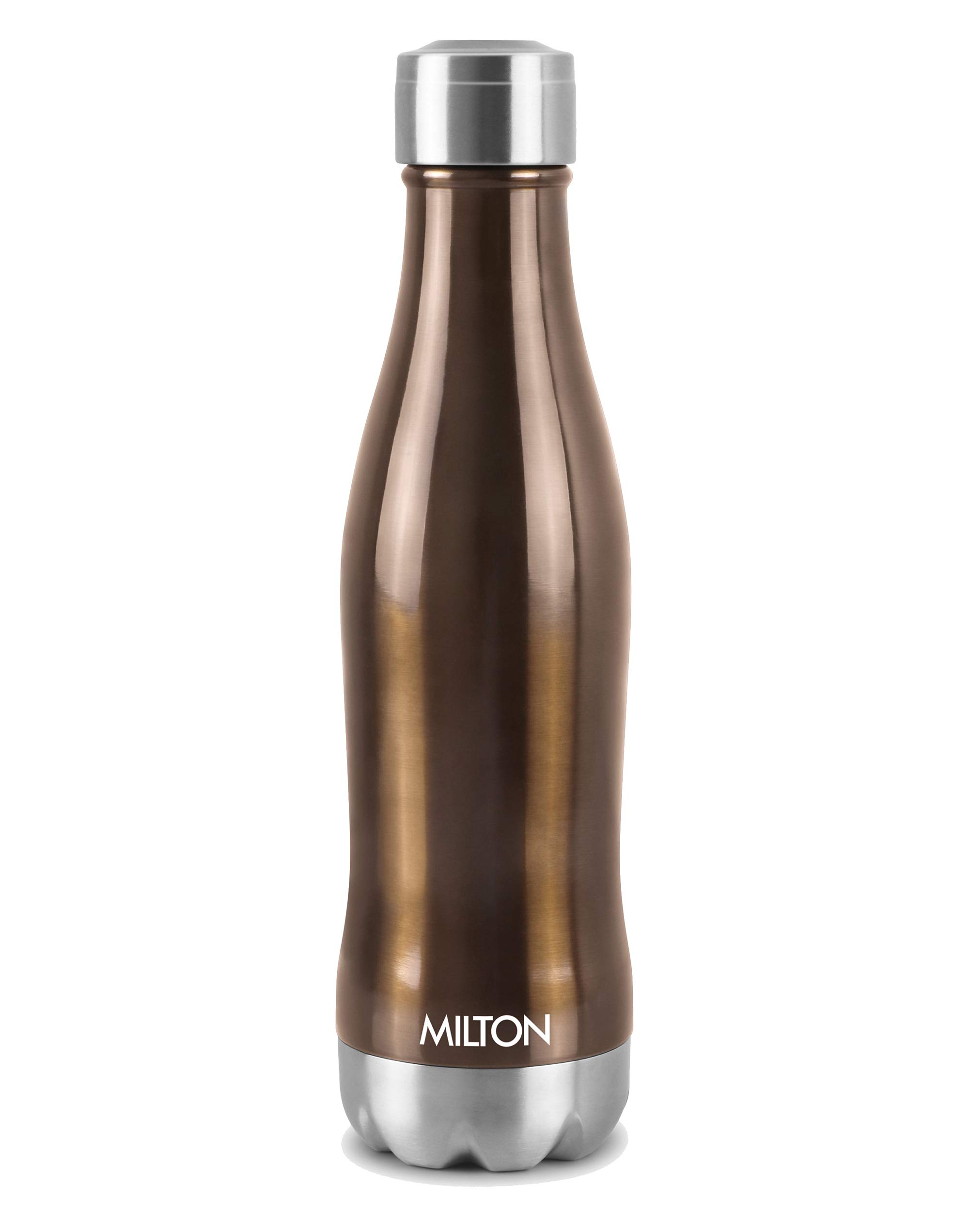 Milton Duke 1000 Thermosteel Hot and Cold Water Bottle, 920 ml, Coffee Brown