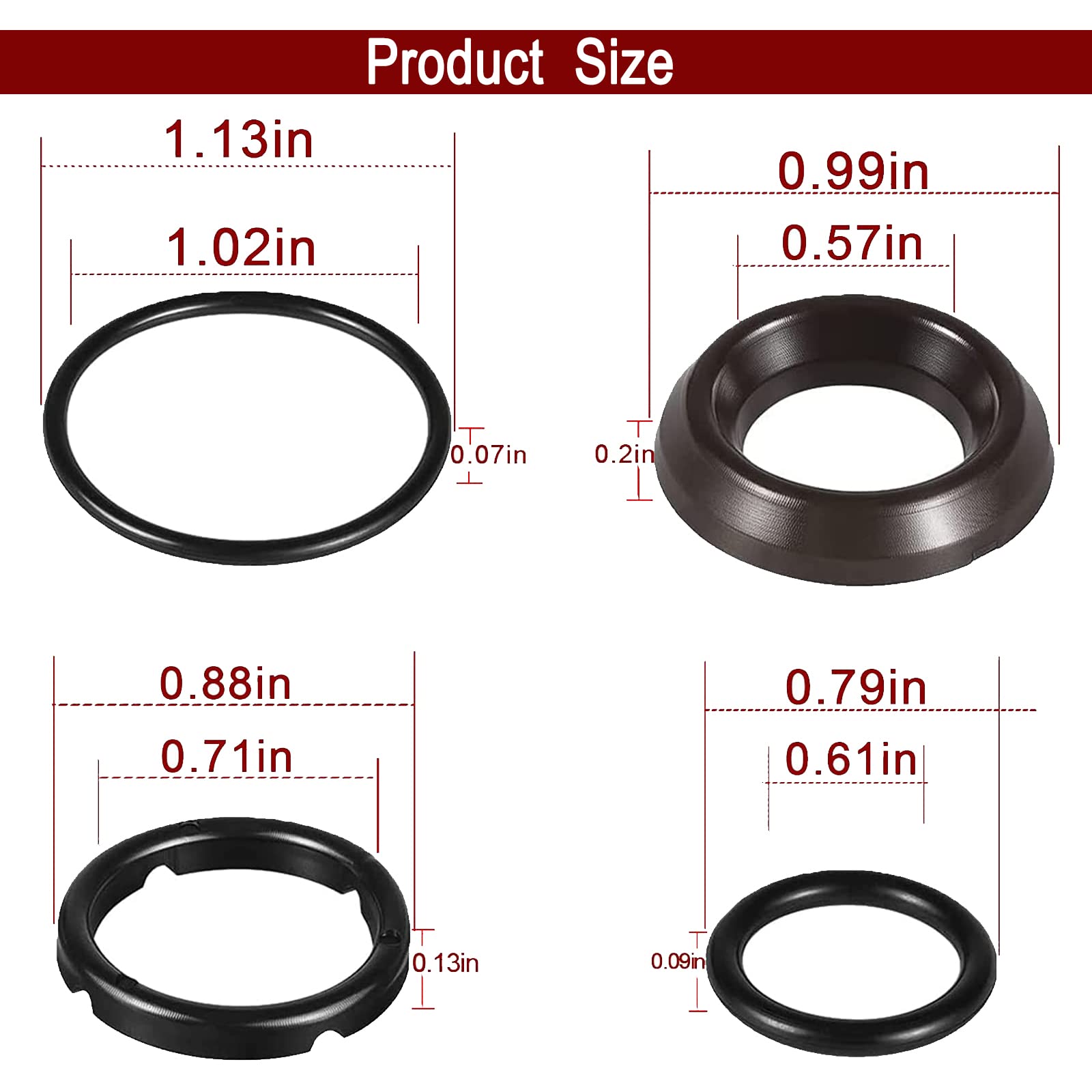 ymt General Pump Kit 97 Complete Seal Packing for Interpump and General TT2028, TT9071 & TP2530 Pumps