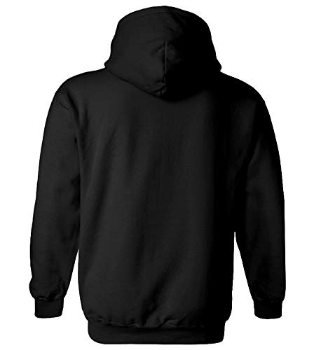 Tcombo Skeleton Outfit - Ribcage Bones Halloween Unisex Hoodie Sweatshirt (Black, X-Large)