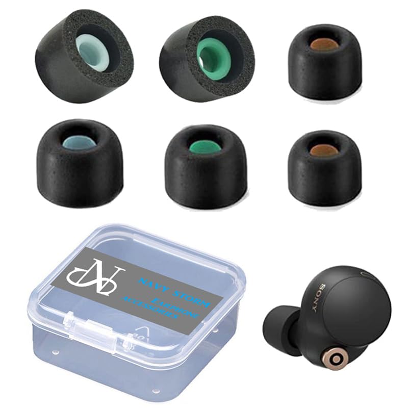 Memory Foam Eartips Compatible with Sony WF-1000XM4 XM3 LinkBuds S Earphone Earbuds Ear Tips Earplug Earpads