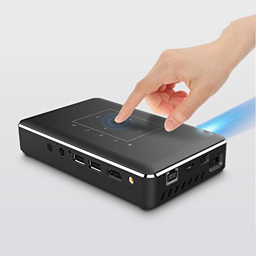 KXDFDC Mini Projector,Intelligent Portable Projector Laptop PC Projectors for Outdoor,4K Decoder