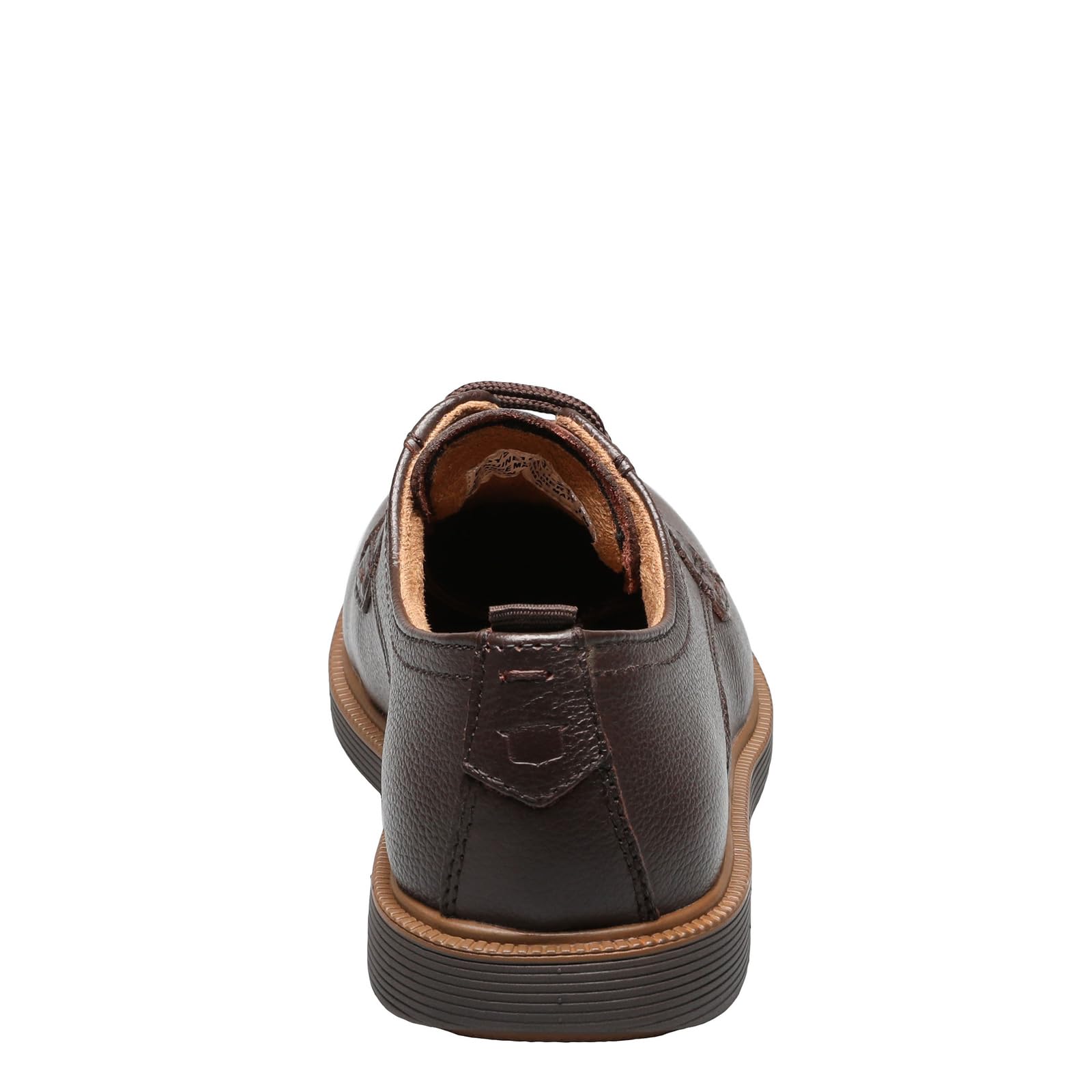 Florsheim Supacush Plain Toe Ox Jr Boys' Toddler-Youth Oxford, 3.5 M US Big Kid, Brown-Brown