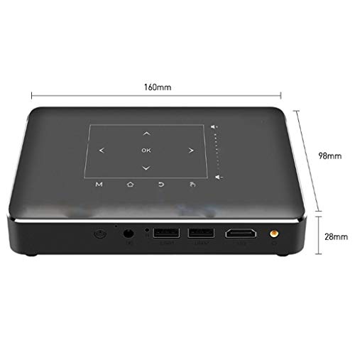 KXDFDC Mini Projector,Intelligent Portable Projector Laptop PC Projectors for Outdoor,4K Decoder