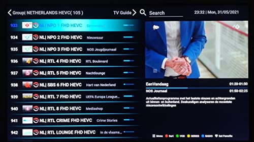 2023 Doordarshan TVPLUS PRO Sword 4K UHD IPTV Box Bluetooth Remote and Stalker Player & M3U Player & Recoding Capability with Dual Band 5G WiFi