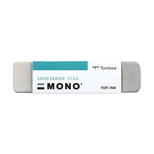 Tombow 67304 Mono Sand Eraser, 2-Pack. Silica Eraser Designed to Remove Colored Pencil and Ink Markings…