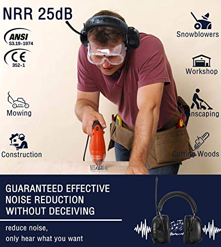 PROHEAR 033 Upgraded Bluetooth Hearing Protection Headphones - Black GEP01 Gel Ear Pads (Upgraded) for 3M PELTOR Headsets