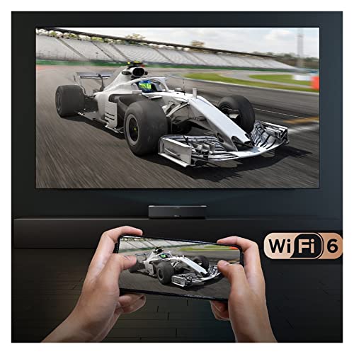 4K Ultra HD Projector Global Version 2800 ANSI Lumen TV WiFi 6.0 for Home Theater Projector (Color : T1)