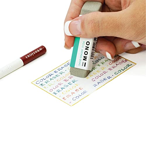 Tombow 67304 Mono Sand Eraser, 2-Pack. Silica Eraser Designed to Remove Colored Pencil and Ink Markings…