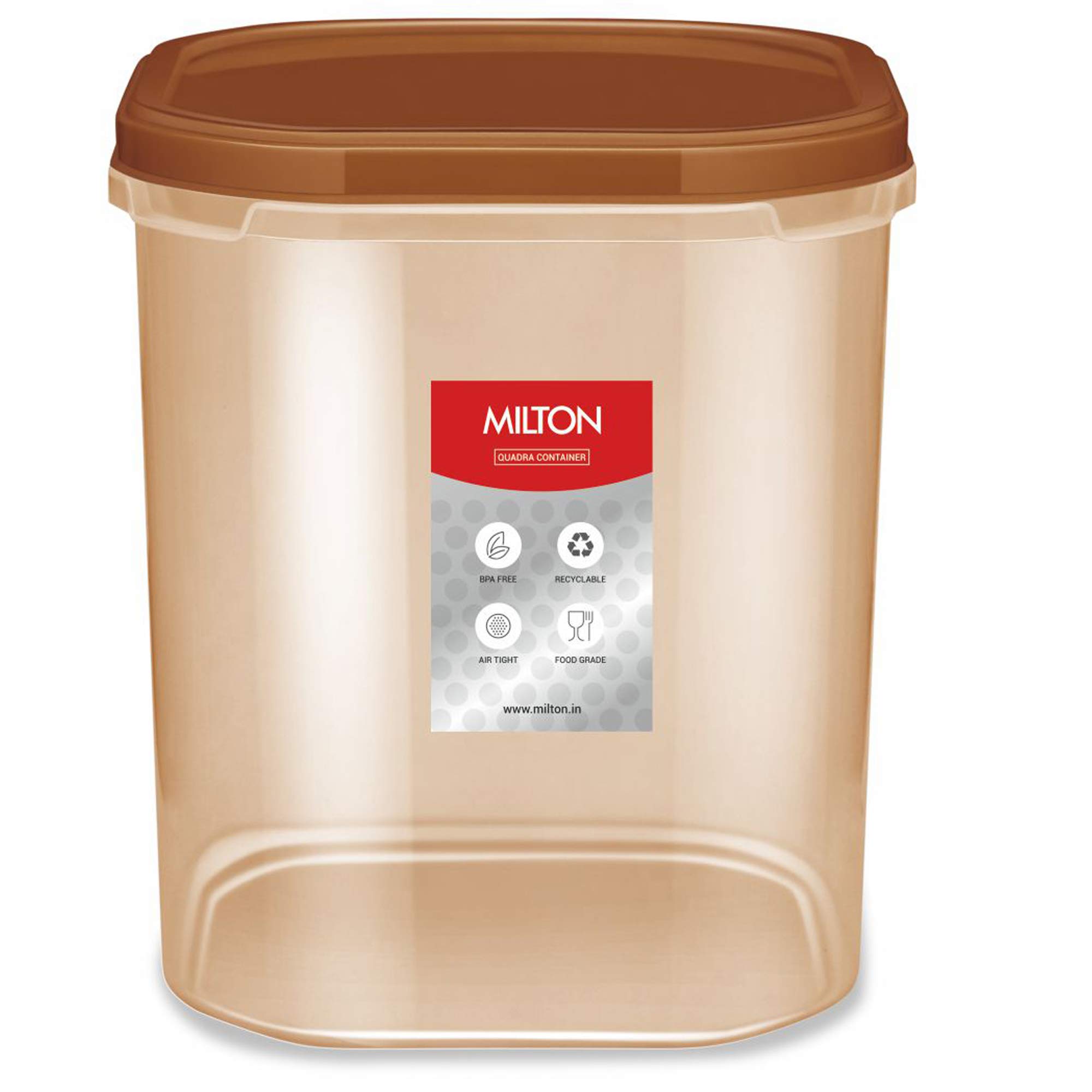 Milton Quadra 22 Storage Container, 22 Litre, Brown