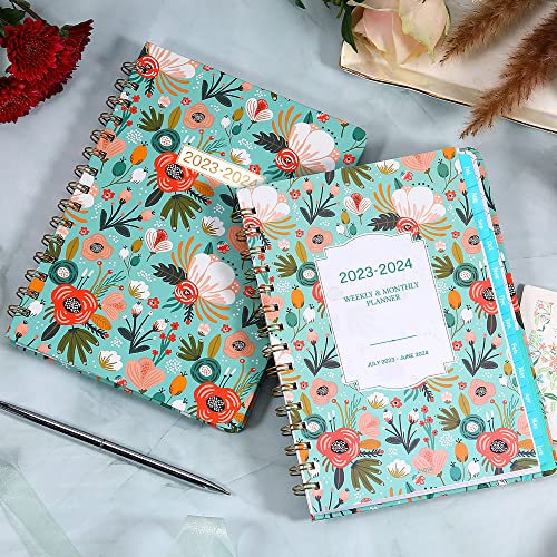 Planner 2023-2024 - Weekly Monthly Planner 2023-2024, July 2023 - June 2024, 12 Monthly Weekly Planner with Tabs, Hardcover, 6.4ββ x 8.3'' Calendar Planner with Elastic Closure, Inner Pocket