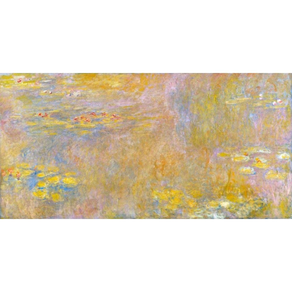 ArtDirect Waterlilies-Yellow Nirvana 10x5 UnFramed Art Print Poster Ready for Framing by Monet, Claude