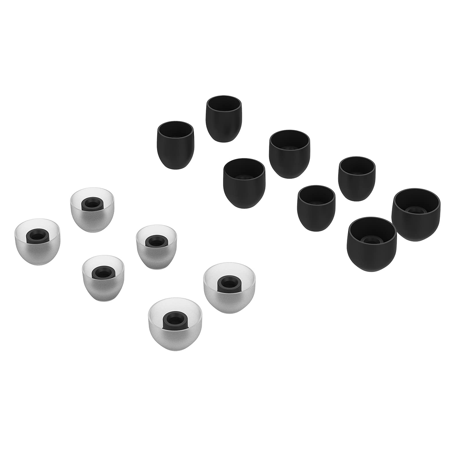 LOKEKE for Sony WF-1000XM4 Earphones Eartips, Silicone Protective Earphone Earbuds Case Cover Shell Eartips for Sony WF-1000XM3 / Sony WF-1000XM4(Silicone Black)