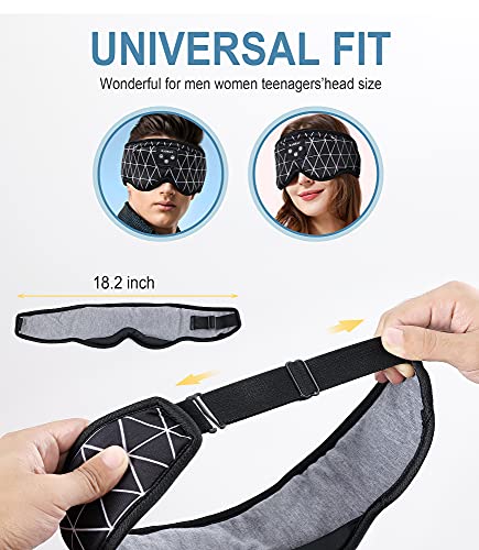 Sleep Headphones, Kabray Sleeping Headphones Soft Comfortable Bluetooth Sleep Mask with Ultra Thin Speakers, Cool Gadgets Gift for Women Men Valentine's Father's Mother's Day Birthday Christmas