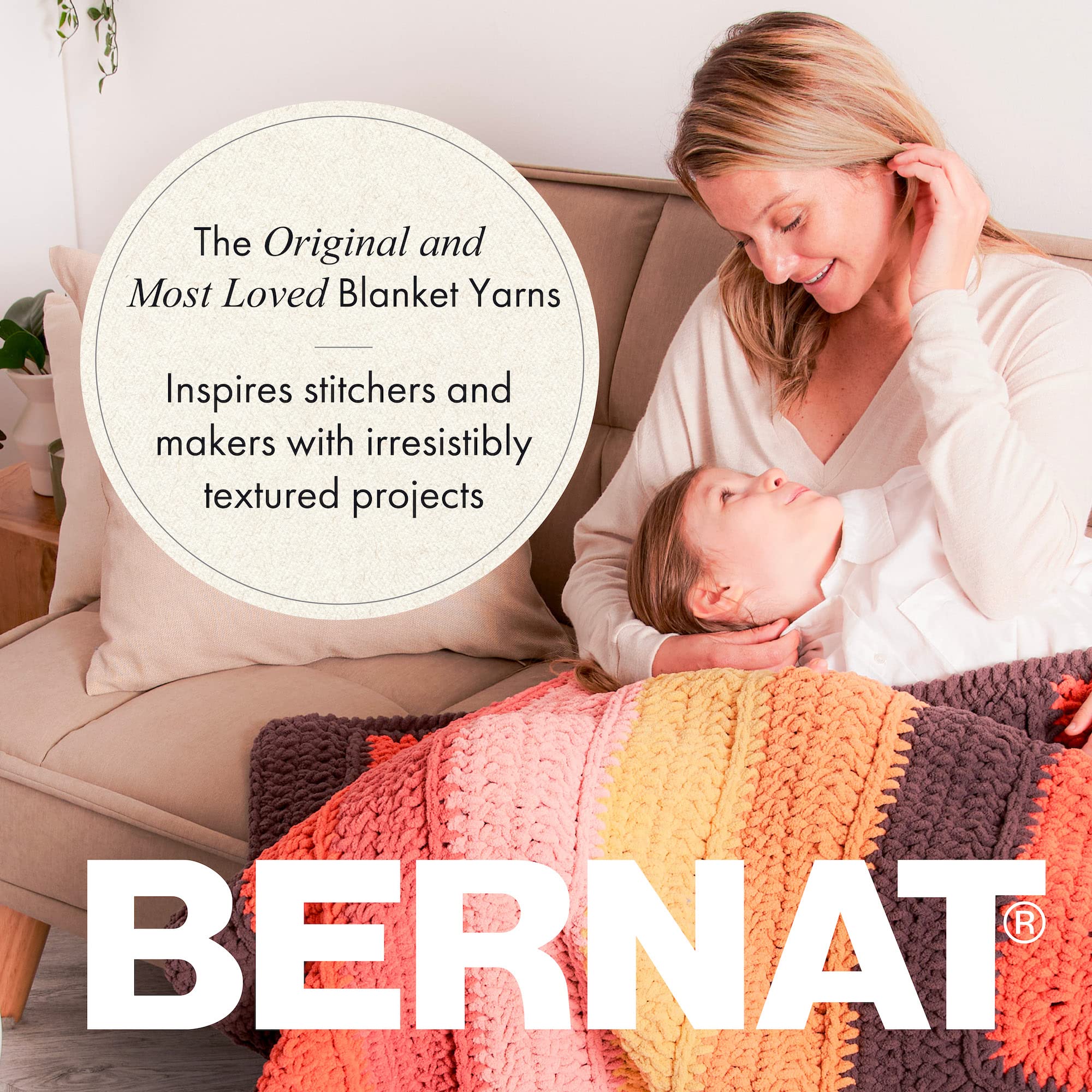 Bernat Blanket Brights Race Car Red Yarn - 2 Pack of 300g/10.5oz - Polyester - 6 Super Bulky - 220 Yards - Knitting/Crochet