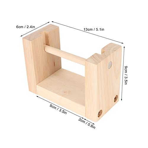 Emoshayoga Yarn Ball Holder, Widely Used Crochet Yarn Holder Solidwood Easy Assembly Rotatable Sturdy Durable for Sewing
