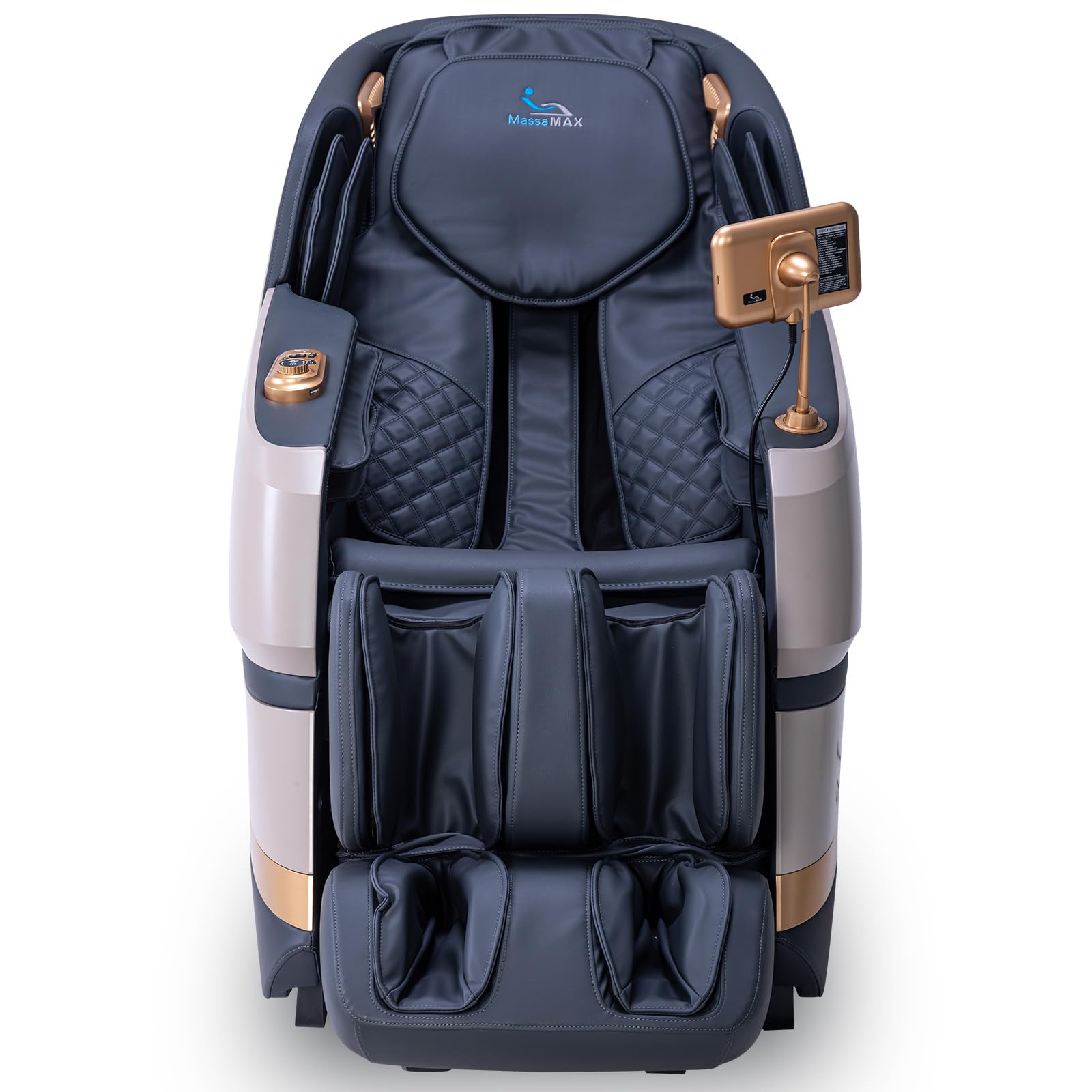 MassaMAX 4D Massage Chair, Full Body Recliner with Zero Gravity, Electric Extendable Footrest, AI Voice Control, Automatic Body Scan, Deep Yoga Stretch, Foot Rollers, and Heat (MT339-Magic Black)