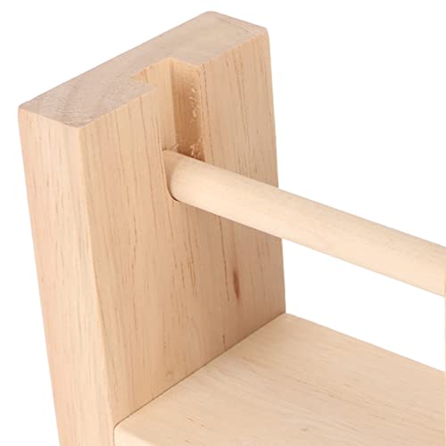 Emoshayoga Yarn Ball Holder, Widely Used Crochet Yarn Holder Solidwood Easy Assembly Rotatable Sturdy Durable for Sewing