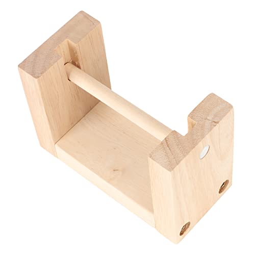 Emoshayoga Yarn Ball Holder, Widely Used Crochet Yarn Holder Solidwood Easy Assembly Rotatable Sturdy Durable for Sewing