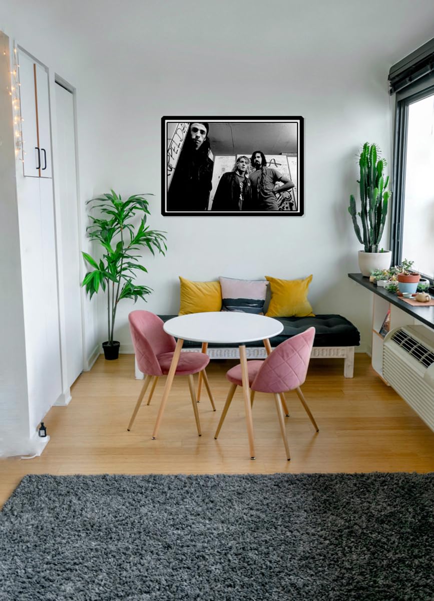 Nirvana Poster, Backstage, Kurt Cobain, 1990s, Grunge Music, Art Print