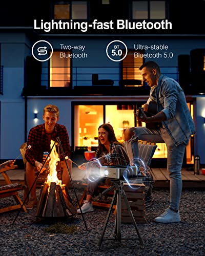 Ultimea Smart Projector with Auto Focus&Auto Keystone, Native 1080P Projector 700ANSI 21000Lux Ultra Bright even on Four Corners, 5G WiFi Bluetooth Projector Support 4K, for iOS Android Phone/TV Stick
