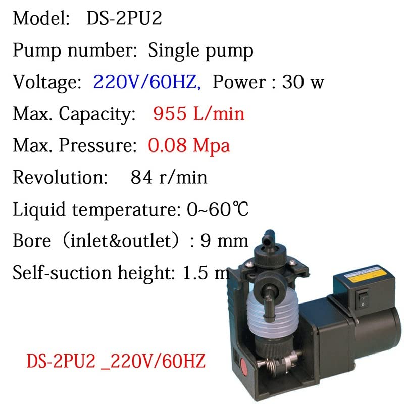 Submersible Sump Pump Metering Water Pump DS-2PU2 220V AC Dosing Pumps Transfer Pump