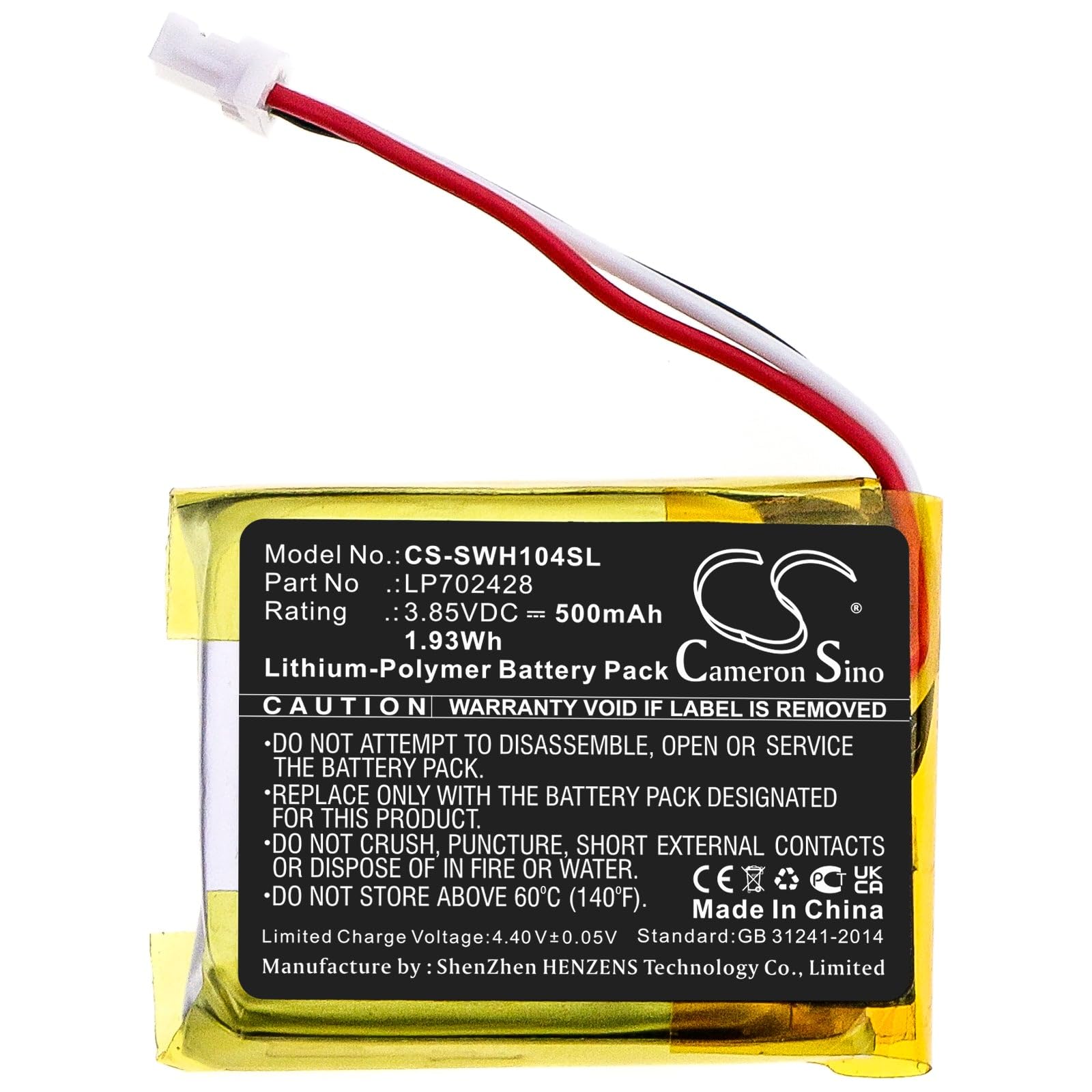 VI VINTRONS Battery for Sony WF-1000XM4 Charging Case, LP702428,