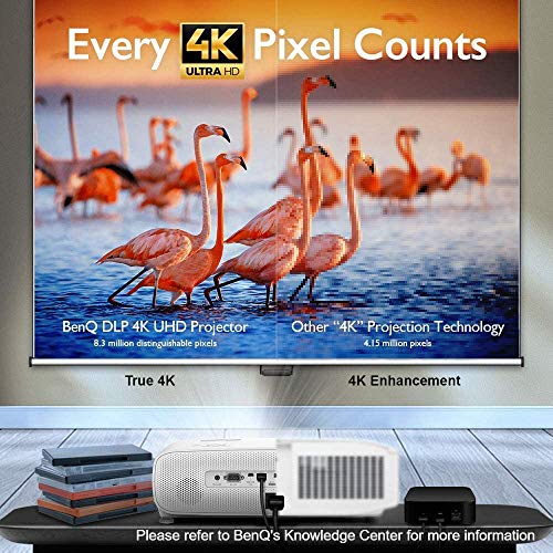 BenQ TK850 True 4K HDR-PRO Projector for Movies, Gaming & Sports - Low Input Lag for Most Games - Dynamic Iris - 3000 Lumens - 3D - 3 Year Industry Leading Warranty