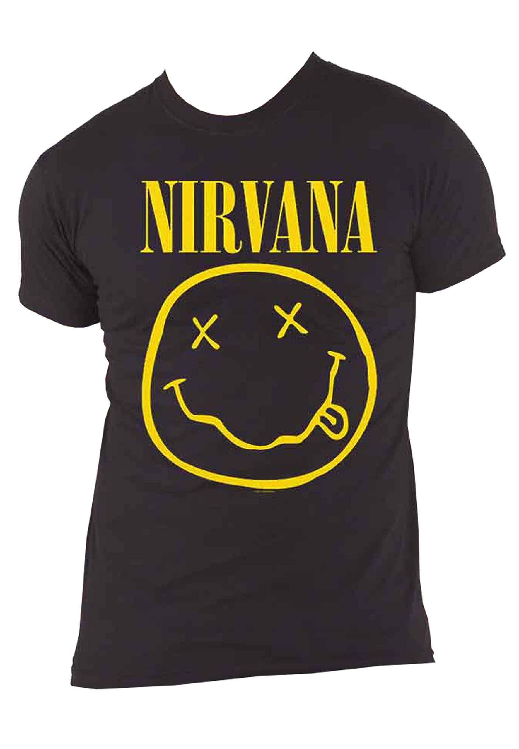Nirvana T Shirt Flower Sniffin Band Logo Nevermind Official Mens Black Size XXXXXL