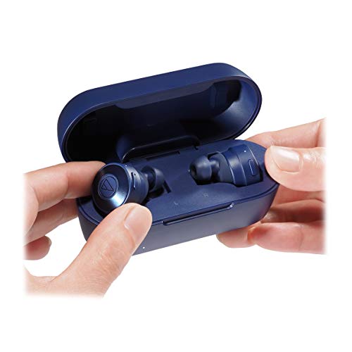 Audio-Technica ATH-CKS5TWBL Solid Bass Wireless in-Ear Headphones, Blue