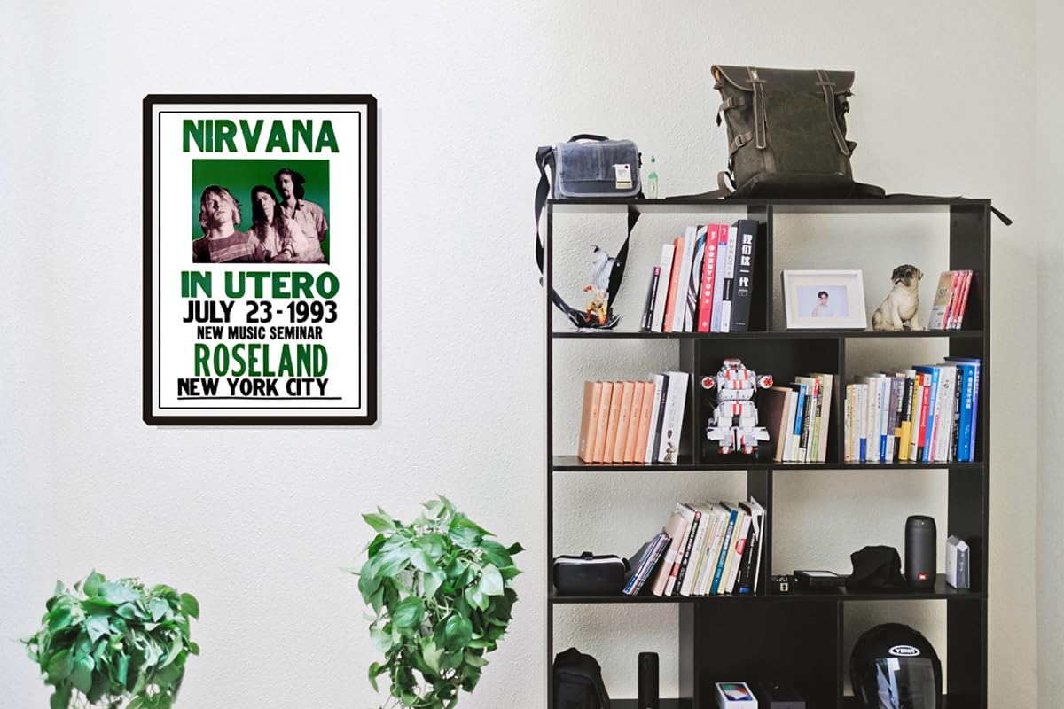 Nirvana Concert Poster, New York City, Kurt Cobain, Grunge Music, Art Print