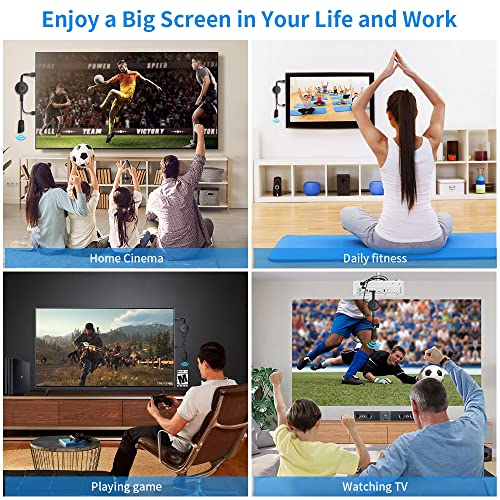 SOCLLLife Wireless HDMI Dongle 4K for iPhone iPad Android Window Mac to TV Monitor Projector