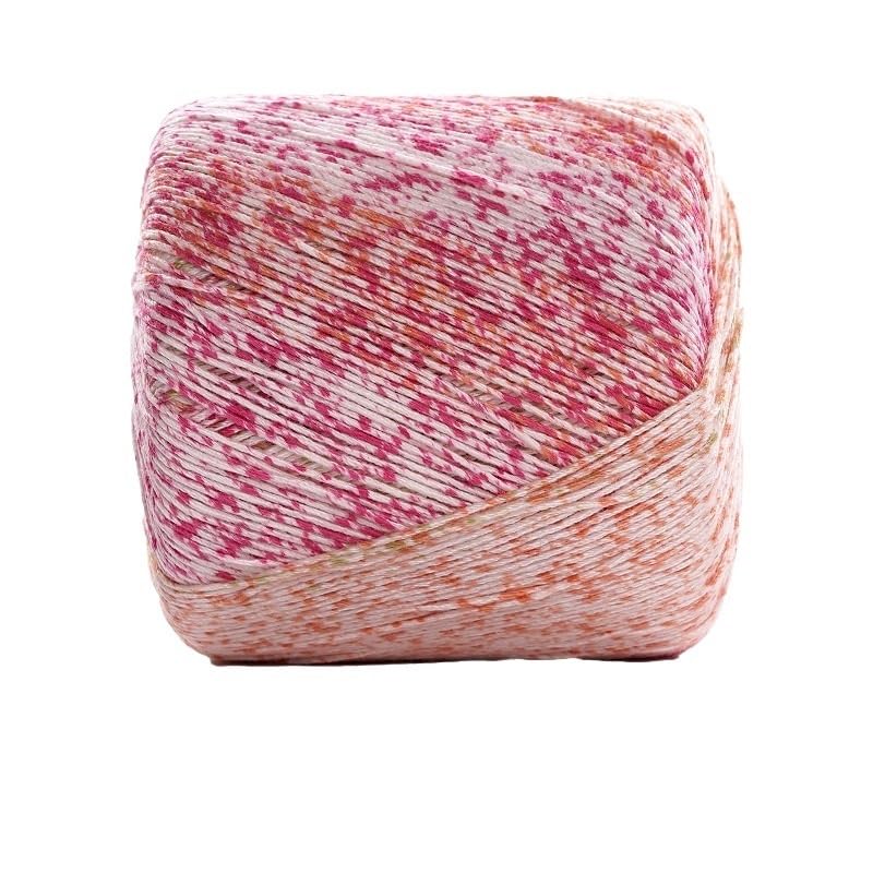 50g/Ball Colorful Lace 100% Cotton Yarn Segmental Dyeing Gradient Yarn DIY Hand Knitting Crochet Garment Doll Lace Yarn (Color : 1PC 751)