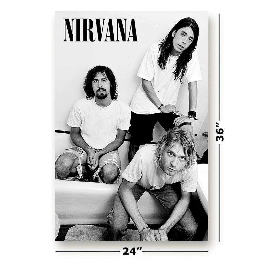 Live Nation Nirvana Maxi Poster (Bathroom Design) 61cm x 91.5cm - Official Merchandise 