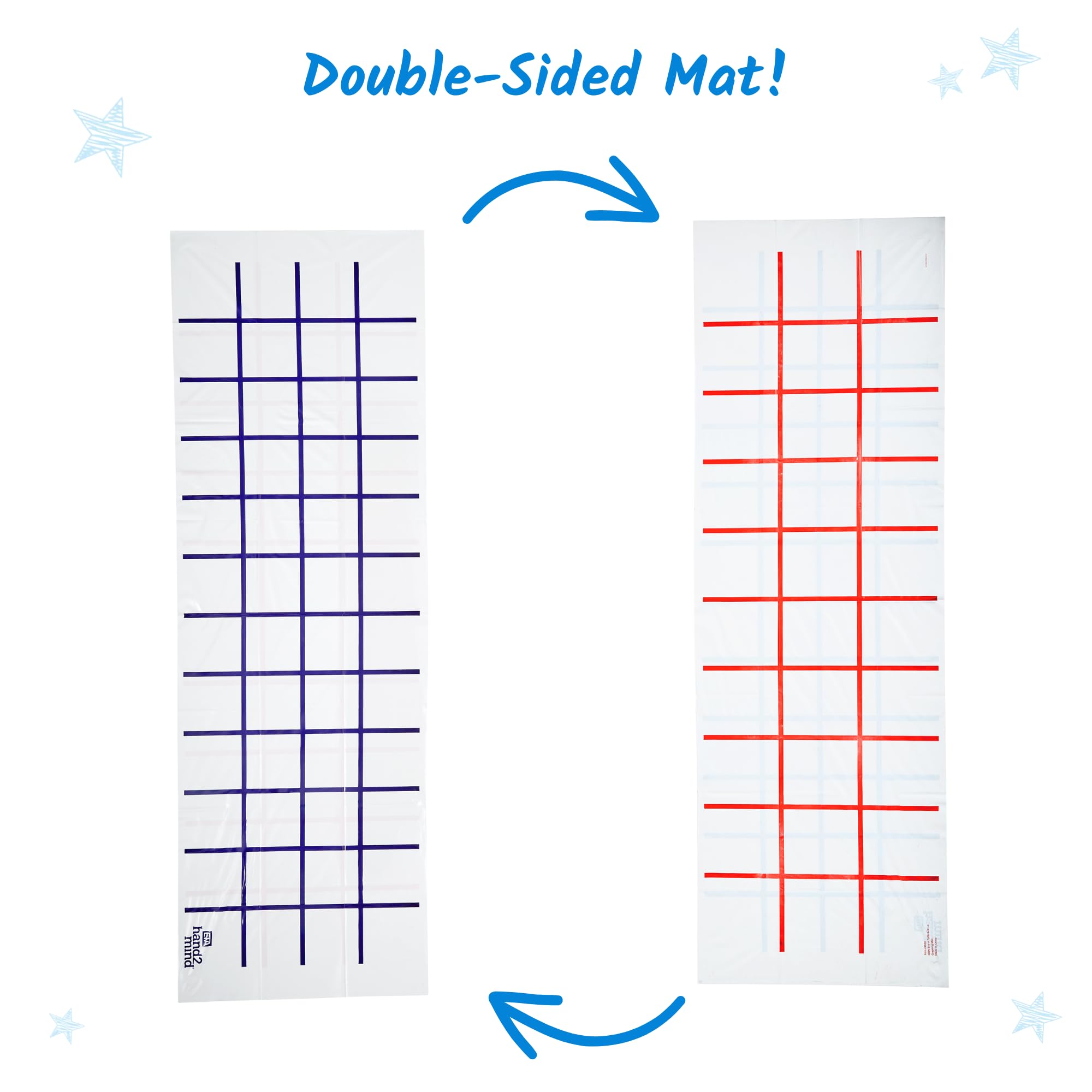 hand2mind Double Sided Floor Graphing Mat, Floor Math, Vinyl Floor Mat for School, Teacher Supplies, Math Manipulatives, Classroom Supplies for Teachers Elementary, Mat Math, School Mats