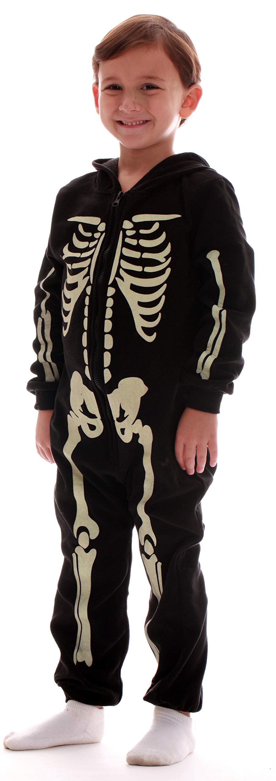 #followme Glow In The Dark Skeleton Boys Jumpsuit 6541-3T