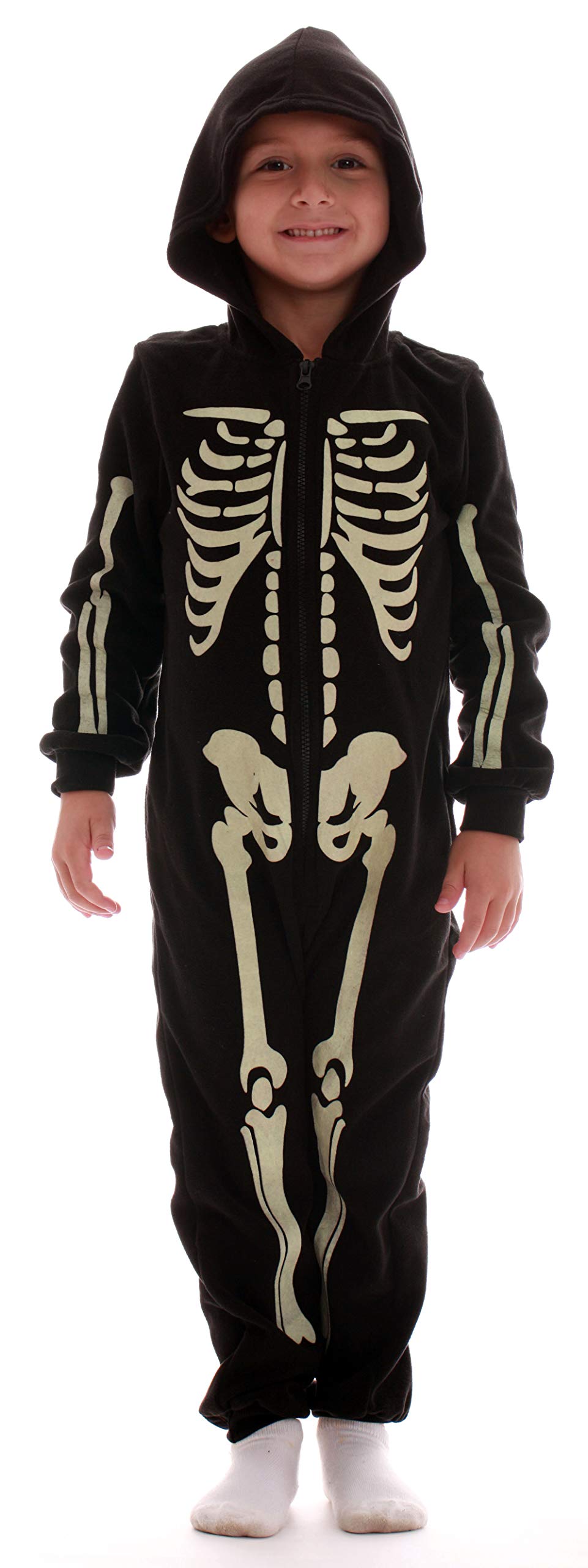 #followme Glow In The Dark Skeleton Boys Jumpsuit 6541-3T