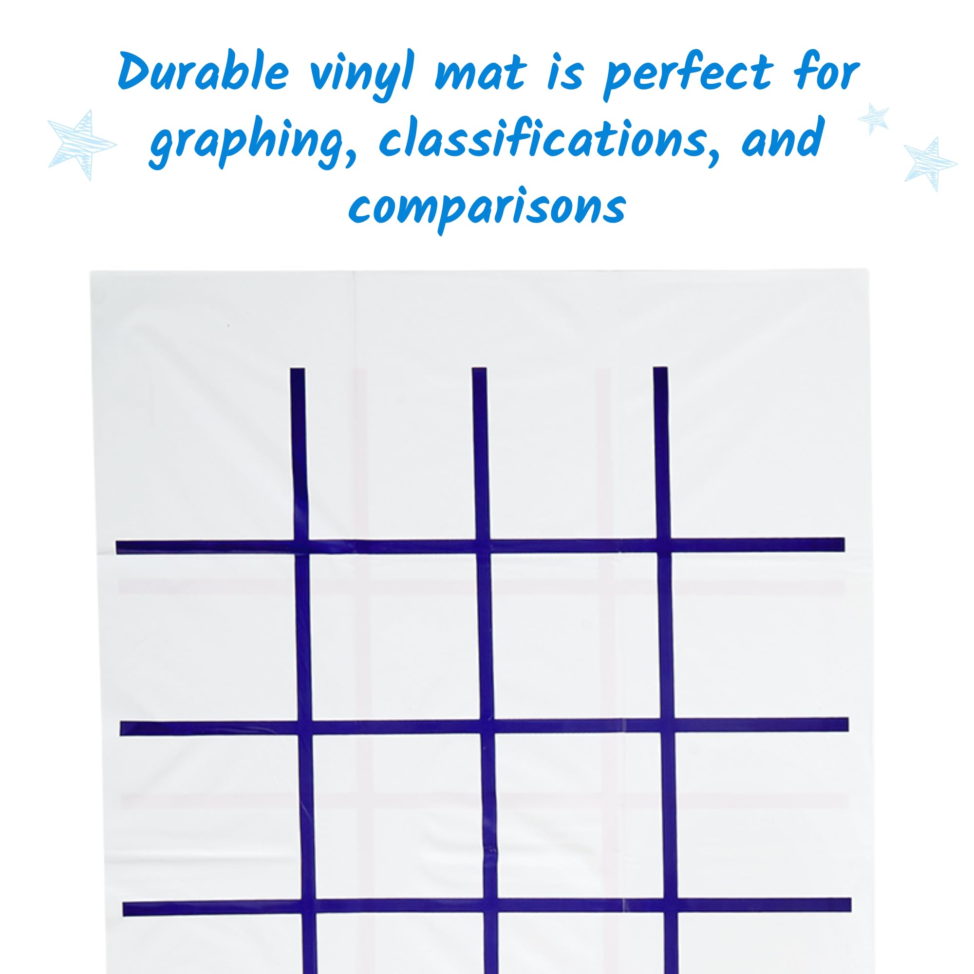 hand2mind Double Sided Floor Graphing Mat, Floor Math, Vinyl Floor Mat for School, Teacher Supplies, Math Manipulatives, Classroom Supplies for Teachers Elementary, Mat Math, School Mats