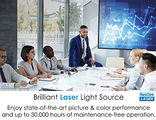 Optoma ZH403 1080p Professional Laser Projector | DuraCore Laser Light Source Up To 30,000 Hours | Crestron Compatible | 4K HDR Input | High Bright 4000 lumens | 2 Year Warranty,White