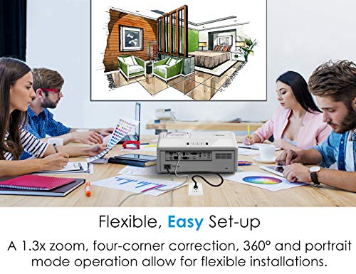 Optoma ZH403 1080p Professional Laser Projector | DuraCore Laser Light Source Up To 30,000 Hours | Crestron Compatible | 4K HDR Input | High Bright 4000 lumens | 2 Year Warranty,White