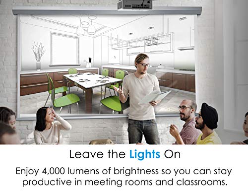 Optoma ZH403 1080p Professional Laser Projector | DuraCore Laser Light Source Up To 30,000 Hours | Crestron Compatible | 4K HDR Input | High Bright 4000 lumens | 2 Year Warranty,White